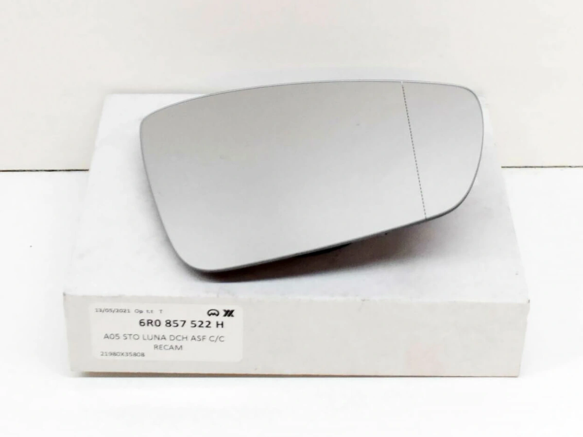 Mirror glass V3 RHD, right 6R0857522H