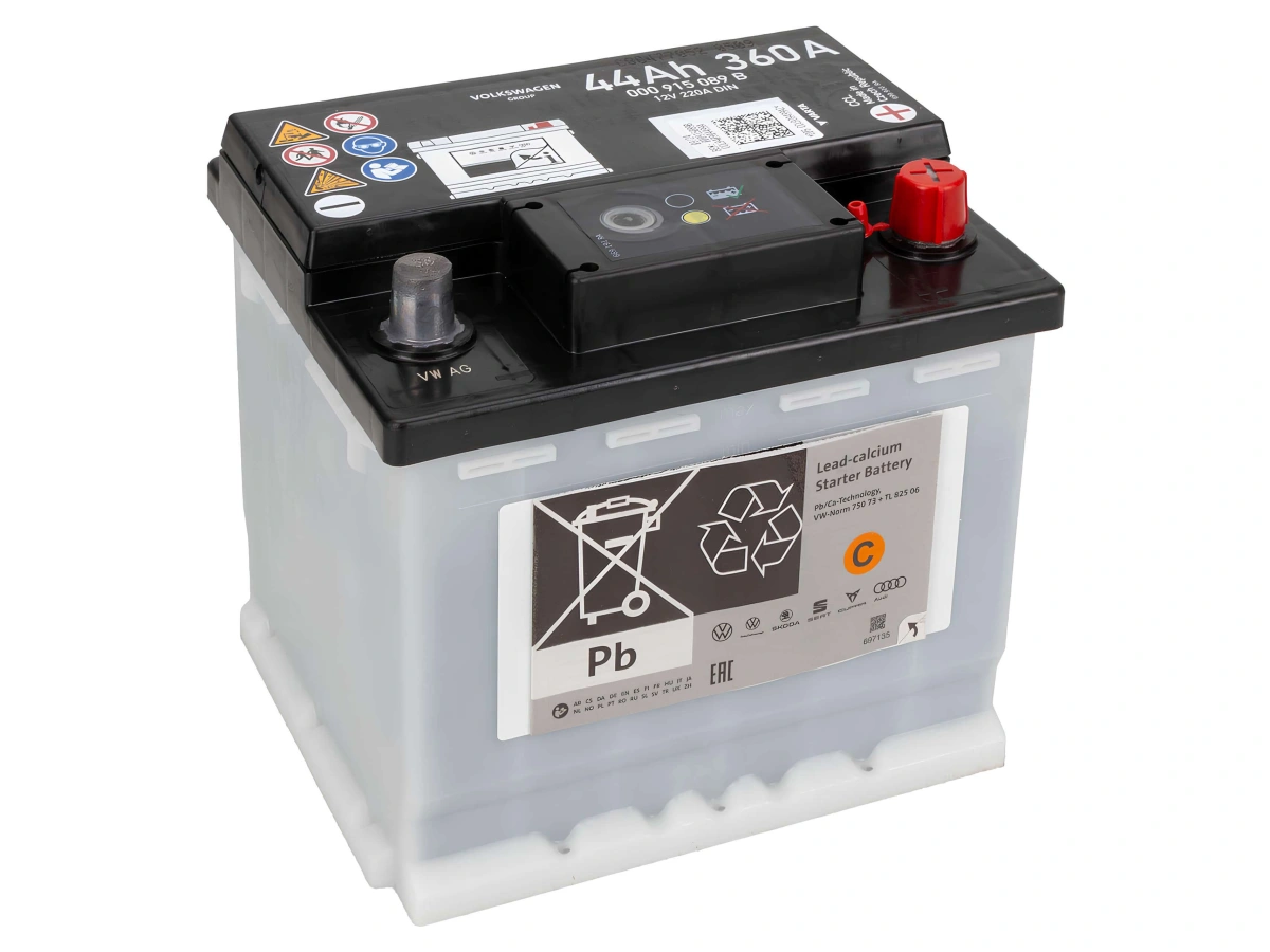 Battery 44Ah/220A 000915089B for Volkswagen Polo 6R