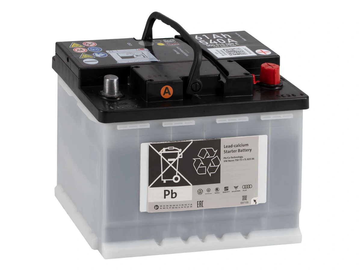 Battery 61AH/330A 000915089E for Volkswagen Polo 6R